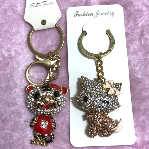 Accessories | Hello Kitty Crystal Keychain Bundle | Poshmark